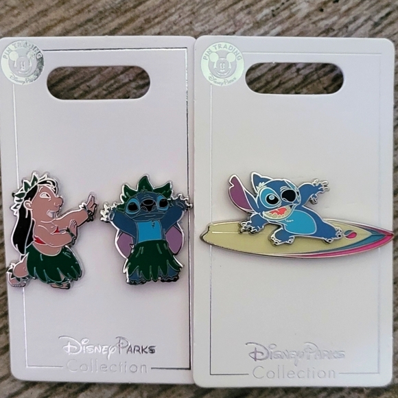 Disney | Accessories | Disney Lilo Stitch Hula Dancing Enamel Trading ...